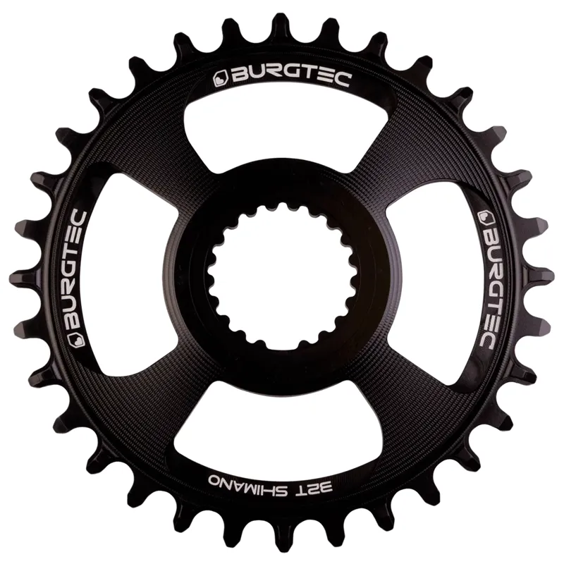 Burgtec Shimano Direct Mount Thick Thin 30-tooth Chainring in Black