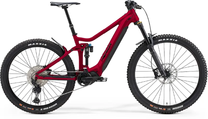 2022 Merida eOne-Sixty 700 MY22 Electric Bike in Red